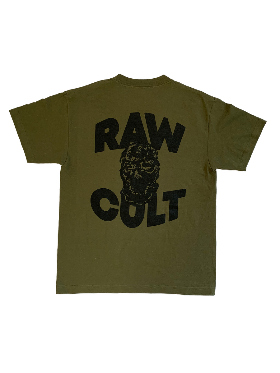 RAW CULT | Mask CULT T-Shirt - Military Green